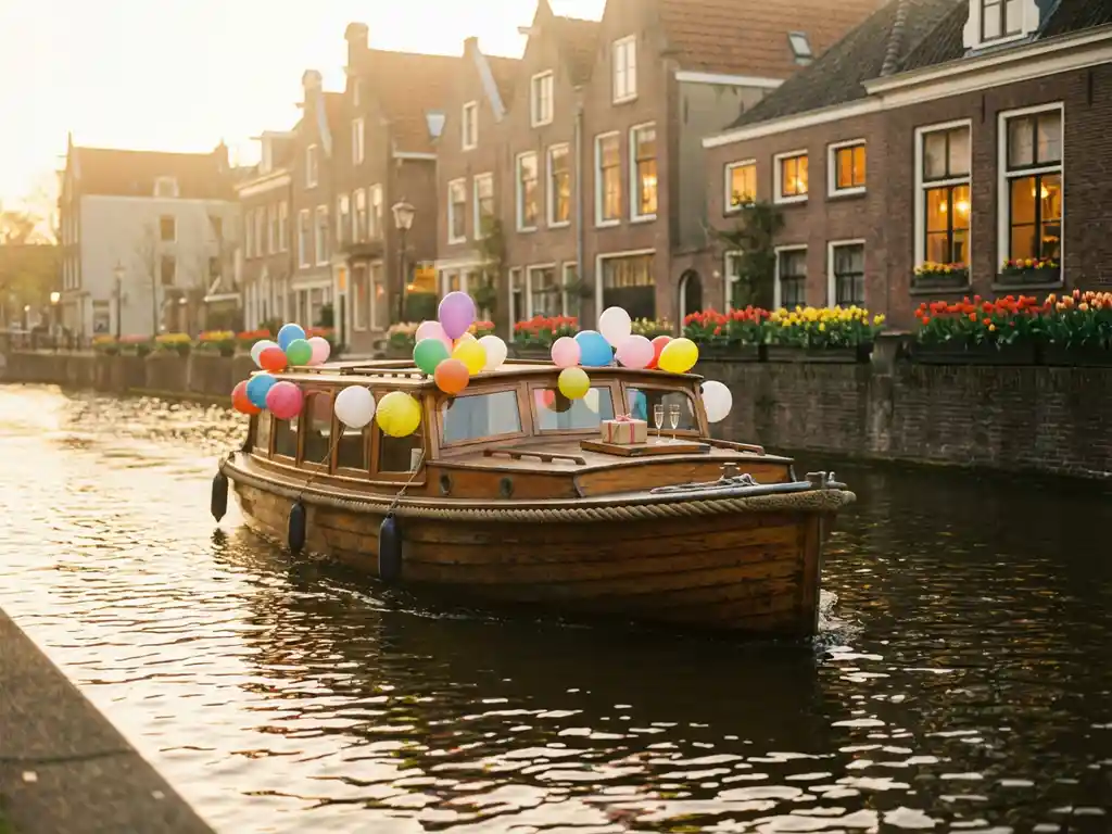How to Plan a Surprise Birthday Canal Cruise in Amsterdam • Pure Boats